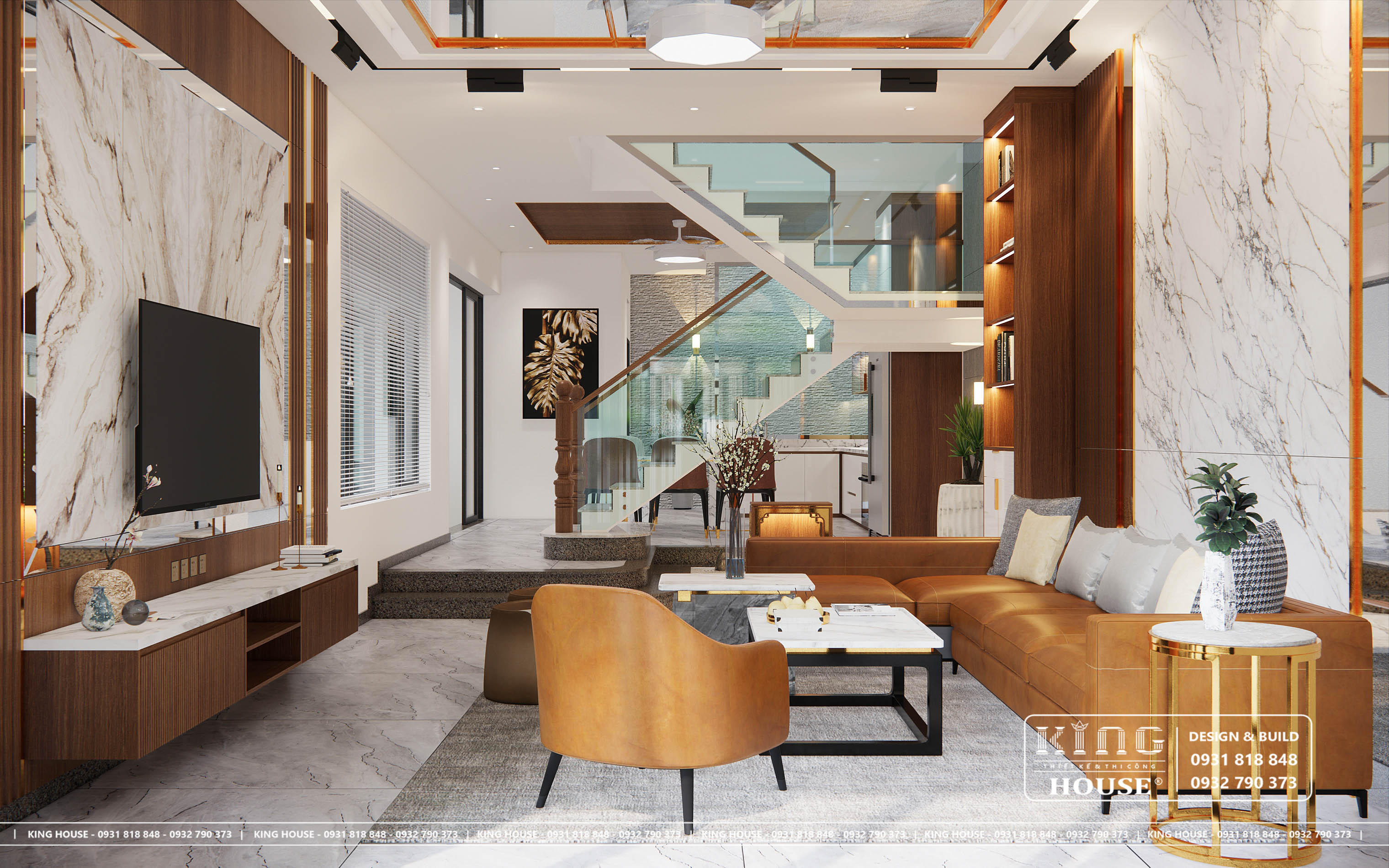 Cập Nhật Hoàn Chỉnh Thiết Kế Nội Thất Nhà Phố Phong Cách Hiện Đại, Tiện Nghi Tại Long An